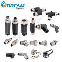China M5 M8 M12 M23 Connector and Cable Molded Assembly with Panel Mounting Solder Housing for sale