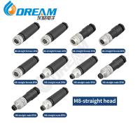 China Waterproof IP66 to 68 M5 A code 4 Pins Male Cable Assembly Connector for sale