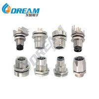 China Waterproof IP66 to 68 M5 A code 4 Pins Male Cable Assembly Connector for sale