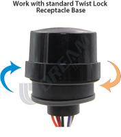 China Photocell Sensor With Auto On Off Photo Control & IP65 Photoelectric Sensor Receptacle Set For Outdoor LED Lighting for sale