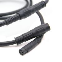 China IP66 M12 Ebike 2pin 4pin 9pin 2 4 9 Pin Motor Waterproof Cable Connector E Bike Bicycle Ebike Motor Connector for sale
