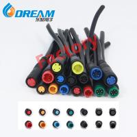 China IP65 M8 Mini Small Size Signal Transmission Power Connector Male Female 6Pin LED Strip Connector for sale