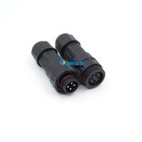 China Mini Waterproof Connector M12 Assembly Solder Type Male Female Socket 3 Core 0.75mm Wire Cable Joint UL Certificated for sale
