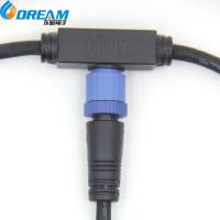 China M15 F Type Cable Conneector Set Parallel IP68 Waterproof Male Female 2/3Core Lighting Accessories for sale