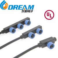 China M15 F Type Cable Conneector Set Parallel IP68 Waterproof Male Female 2/3Core Lighting Accessories for sale