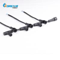 China T type waterproof connectors cables three way 2 3 4 pin waterproof cable for outdoor lighting for sale