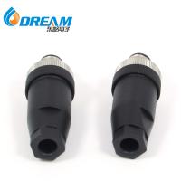 China M12 8 Pin Male Assembly Cable Plug, 180° Straight Male Assemble Type Plug Unshiled IP67 Industrial Sensor Plug Adapter for sale