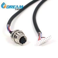China Conector M12 4 Pines Hembra Cable 5m Electrical Extension Cable Socket A Coded Female Straight Back Mount for sale