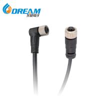 China DREAM START Plastic M12 Straight 2 3 4 5 8 Pins Screw Locking Assembly Connector Female Male Circular Electrical Cable Connector for sale