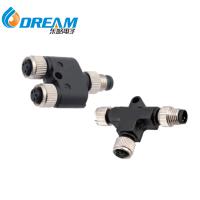 China DREAM START Plastic M12 Straight 2 3 4 5 8 Pins Screw Locking Assembly Connector Female Male Circular Electrical Cable Connector for sale