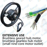 China Hub Motor Convert Extension Cable 9 Pin Waterproof Connector Ebike Motor Conversion Line 60cm Electric Bike Accessories for sale