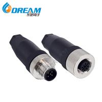 China IP67 M12 5 PIN CIRCULAR AVIATION CONNECTOR PLUG GX20 5PIN AVIATION METAL THREAD PLUG GRADE CONNECTORS for sale