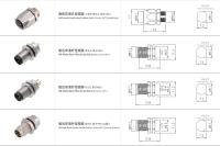 China M12 5Pin Male Female Socket Panel Aviation Wire Connector Industrial Circular Connector Outdoor Waterproof IP67 for sale