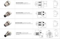 China M12 5Pin Male Female Socket Panel Aviation Wire Connector Industrial Circular Connector Outdoor Waterproof IP67 for sale