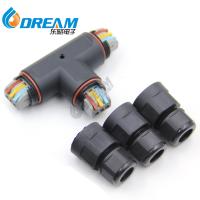 China DREAM START  ConnectorBlack IP68 Tee Connector 3way Led Lighting for sale
