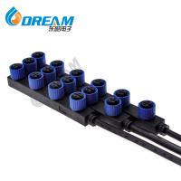 China DTEAM-START 1 to 6 M15 LED street light module standard male female cable splitte for sale