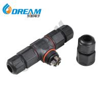 China Outdoor Wire Connectors IP68 T-Shaped Electrical Connector 2/3/4 Pin LED Lamps Nylon Adapter for sale