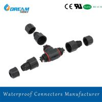 China Outdoor Wire Connectors IP68 T-Shaped Electrical Connector 2/3/4 Pin LED Lamps Nylon Adapter for sale