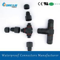 China Quick Pluggable T Distribution Connector 3-Pin Waterproof LED Brass Contact Material Factory Price Power Connectors for sale
