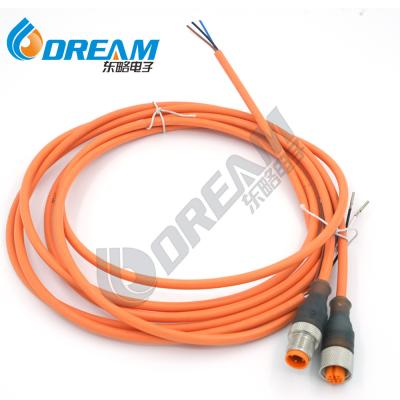 China DREAM START M12 Sensor Cable Multifunction 3-Pin Electrical Connector Terminal With 3-Pin LED Light Strip Wire 10A Rated Power for sale