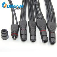 China DREAM START Waterproof 2Pin Y-type Wire Splitter IP67 1 to 2/3/4/5 M19 Screw Locking Cable Connector Plug for LED Light for sale