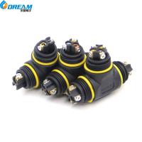 China 3 Pole Wire T-Type Outdoor LED Plastic IP68 External Electrical 2/3/4/5/6 Pin Screw Connector Circular IP68 Waterproof Connector for sale