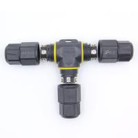 China 3 Pole Wire T-Type Outdoor LED Plastic IP68 External Electrical 2/3/4/5/6 Pin Screw Connector Circular IP68 Waterproof Connector for sale