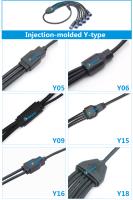 China M15 4 Way IP67 Waterproof Splitter Y Cable 2-Pin Cable and 2-Pin Cable for Line Area Indoor/Outdoor LED Light for sale