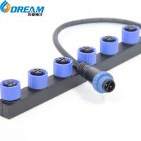 China M15 4 Way IP67 Waterproof Splitter Y Cable 2-Pin Cable and 2-Pin Cable for Line Area Indoor/Outdoor LED Light for sale