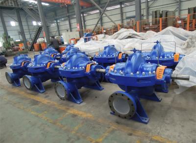 China Cast Steel Axially Split Case Water Pump 432-1008m3/h 460V 660V Double Suction Horizontal for sale
