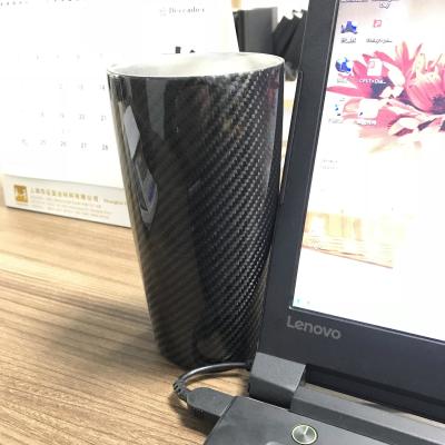 China Custom Gorgeous Carbon Fiber Stainless Steel Water Cup for Vehicle Use for sale
