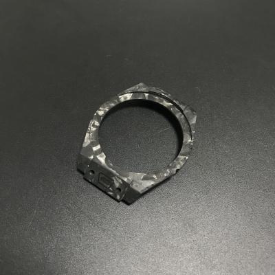 China Matte CNC Carbon Fiber Parts Rapid Forged Carbon Fiber Watch Case Prototyping for sale