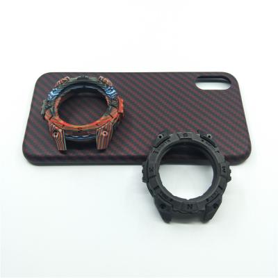 China Machining Chopped CNC Carbon Fiber Parts Bezel Prototype Custom Watch Case for sale
