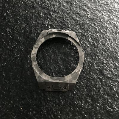 China Women Smart Carbon Fiber Watch Case , Carbon Fibre Machining Forged Surface for sale
