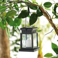 China Solar Hanging Candle Lantern Waterproof Outdoor Umbrella Light Vintage Clip Lamp for Garden Teahouse Pathway Lawn Yard Lounge for sale