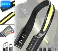 China Super Bright COB Strong Light Maintenance Silicone Work Lamp USB Charging Outdoor Camping Built-in Battery Chest Running Lamp for sale