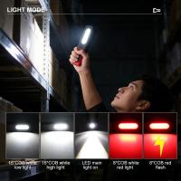 China Rotatable LED Flashlight with Magnet Charging Car Repair Inspection Lamp Flashlight Work Lamp Auto Repair Maintenance Lamp for sale