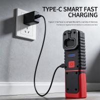 China Rotatable LED Flashlight with Magnet Charging Car Repair Inspection Lamp Flashlight Work Lamp Auto Repair Maintenance Lamp for sale