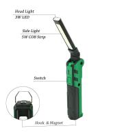 China Rechargeable COB Work Lamp Inspection Lamp Handheld Foldable Multifunctional Portable Auto Repair Lamp LED with Magnet for sale