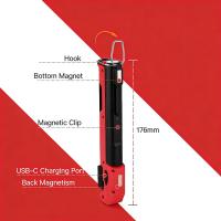 China Strong Light COB Charging Work Lamp Foldable Multi-function Portable Emergency Car Repair Work Inspection Lamp for sale
