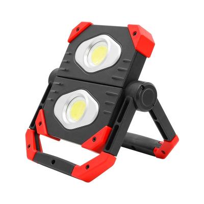 China Outdoor Lighting Work Lamp COB Emergency Charging Tent Rotating Lamp Folding Floodlight Work Lamp Supplier for sale