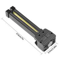 China USB Rechargeable Magnetic 7th Gear Dimming Gym Lamp for Posing Handheld COB Work Light With 180 Degree Folding for sale