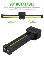 China USB Rechargeable Magnetic 7th Gear Dimming Gym Lamp for Posing Handheld COB Work Light With 180 Degree Folding for sale