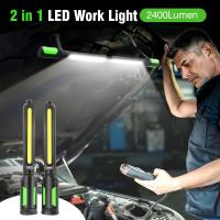 China Cross-border New Multi-function Work Lamp COB Charging Repair Lamp Portable Rotating Folding Magnetic High-bright Work Lamp for sale