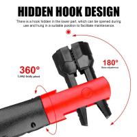 China LED Magnetic Tape Double Hook Foldable Rotating Work Lamp Outdoor COB Flashlight Charging Long-lasting Emergency Light for sale