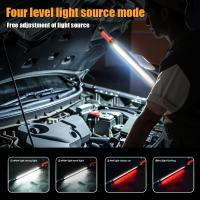 China LED Magnetic Tape Double Hook Foldable Rotating Work Lamp Outdoor COB Flashlight Charging Long-lasting Emergency Light for sale