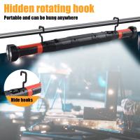 China LED Magnetic Tape Double Hook Foldable Rotating Work Lamp Outdoor COB Flashlight Charging Long-lasting Emergency Light for sale