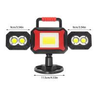 China 2025 Hot Sale Three-page Lamp Rotating Folding Mobile Charging Strong Magnetic Adsorption Car Inspection Lighting Work Lamp COB for sale