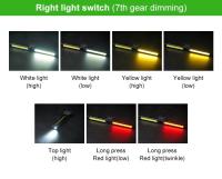 China Rechargeable Magnetic 7th Gear Dimming COB Work Light With Hanging Hook 180 Degree Folding Gym Lamp for Posing for sale