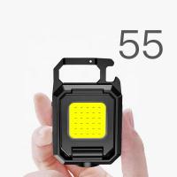 China Multifunctional Three-headed Keychain Lamp Portable Cob Mini Camping Lamp Type-c Working Lamp Outdoor Flashlight for sale